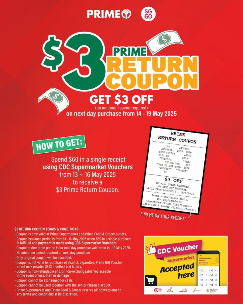 CDC Supermarket Vouchers (May 2025) Promotion For FairPrice, Giant ...