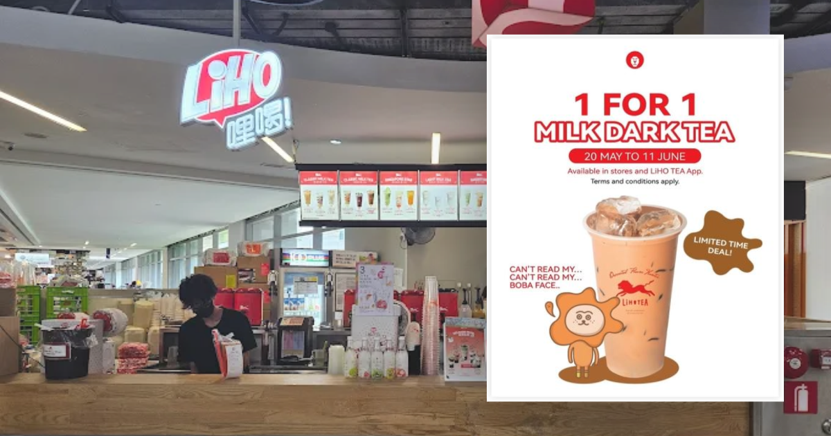 LiHO offering 1-for-1 Milk Dark Tea from 20 May - 11 Jun 25 ...