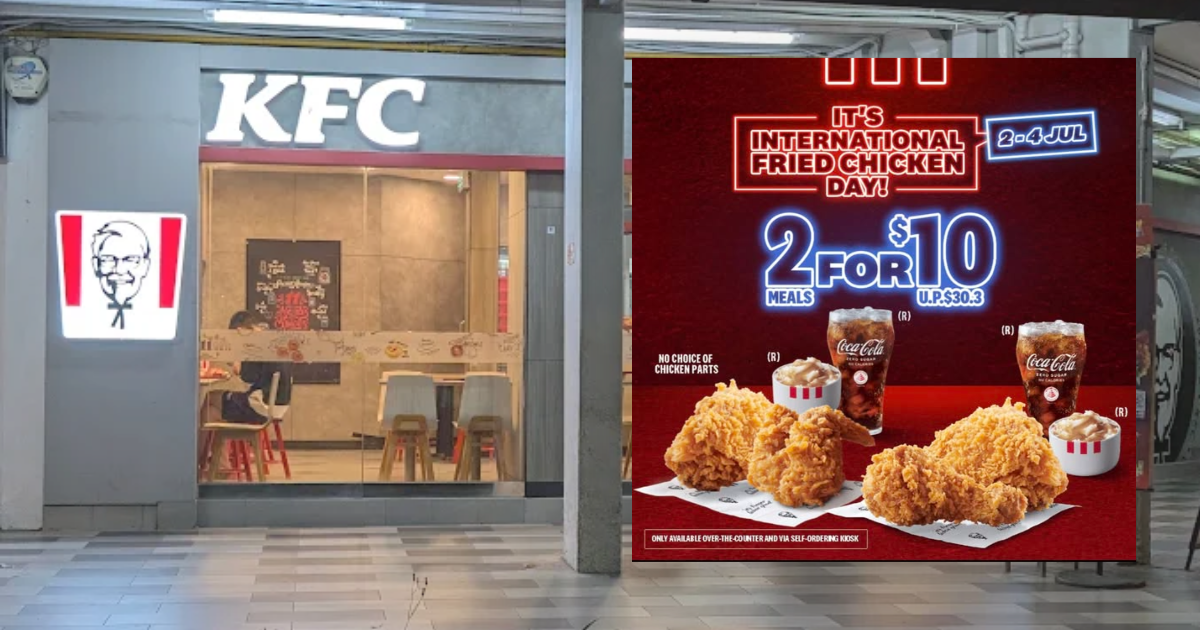 KFC offering 2 Fried Chicken Meals for $10 from 2 - 4 Jul 25 ...