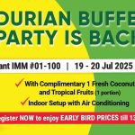 All-You-Can-Eat Durian Buffet Starts at $55 at Giant IMM from 19 - 20 ...