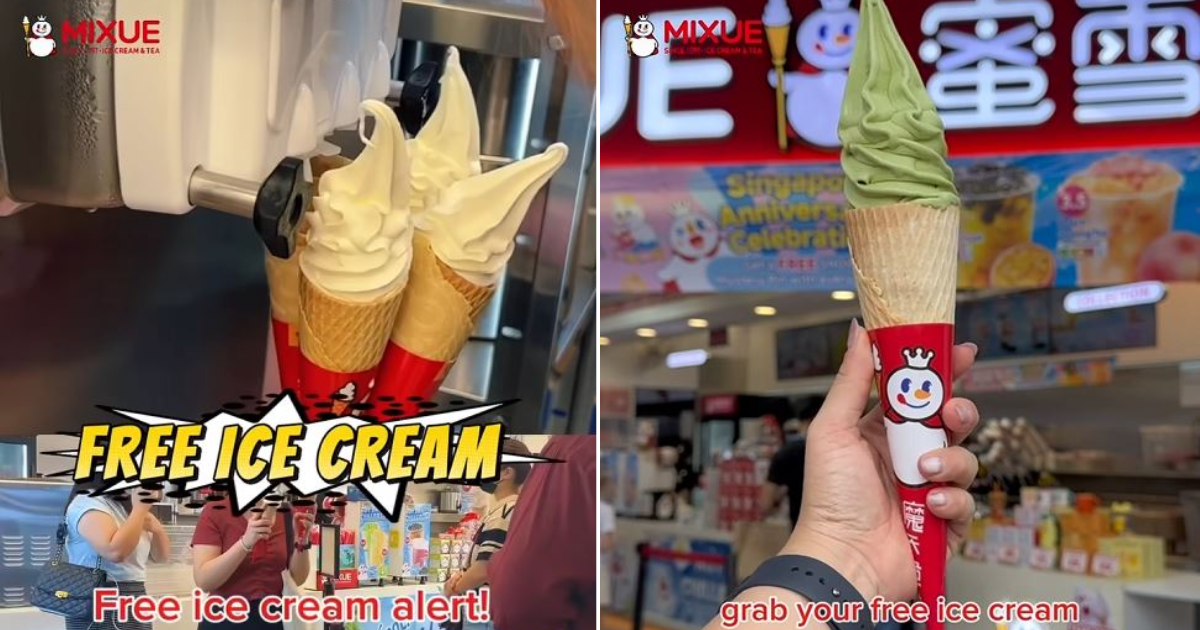 Mixue is giving away FREE ice cream at their store in Bugis from now ...