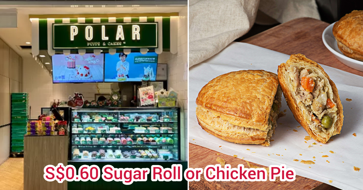 Enjoy S$0.60 Sugar Roll or Chicken Pie at Polar Puffs & Cakes with POSB ...