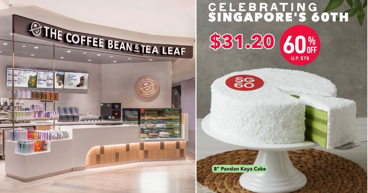 Celebrate SG60 with 60% OFF The Coffee Bean & Tea Leaf’s New Pandan ...