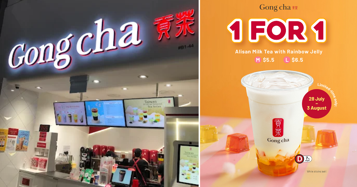 Gong Cha is offering 1-for-1 Alisan Milk Tea with Rainbow Jelly from ...