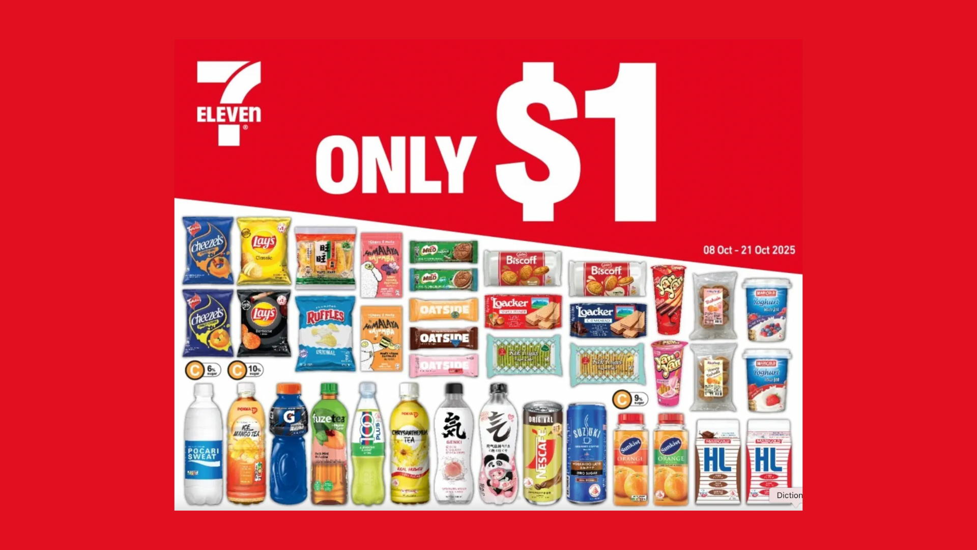7-Eleven Singapore has launched $1 deals you can enjoy till 21 October ...